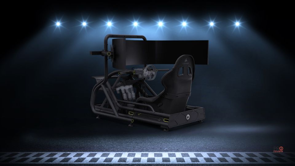 Corsair teaches SIM RACING COCKPIT to play simulators - Como-Saber